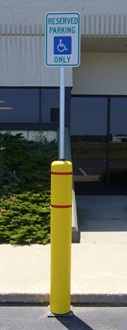 52 inch FlexBollard with 8 ft Sign Post System ...